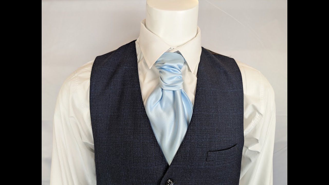 How to Tie a Self-Tie Wedding Cravat | Step-by-Step Guide