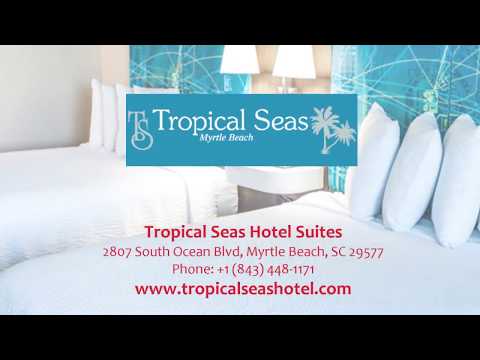 Budget OceanView Tropical Seas Hotel - Oceanfront Myrtle Beach Pier Dim Hotel