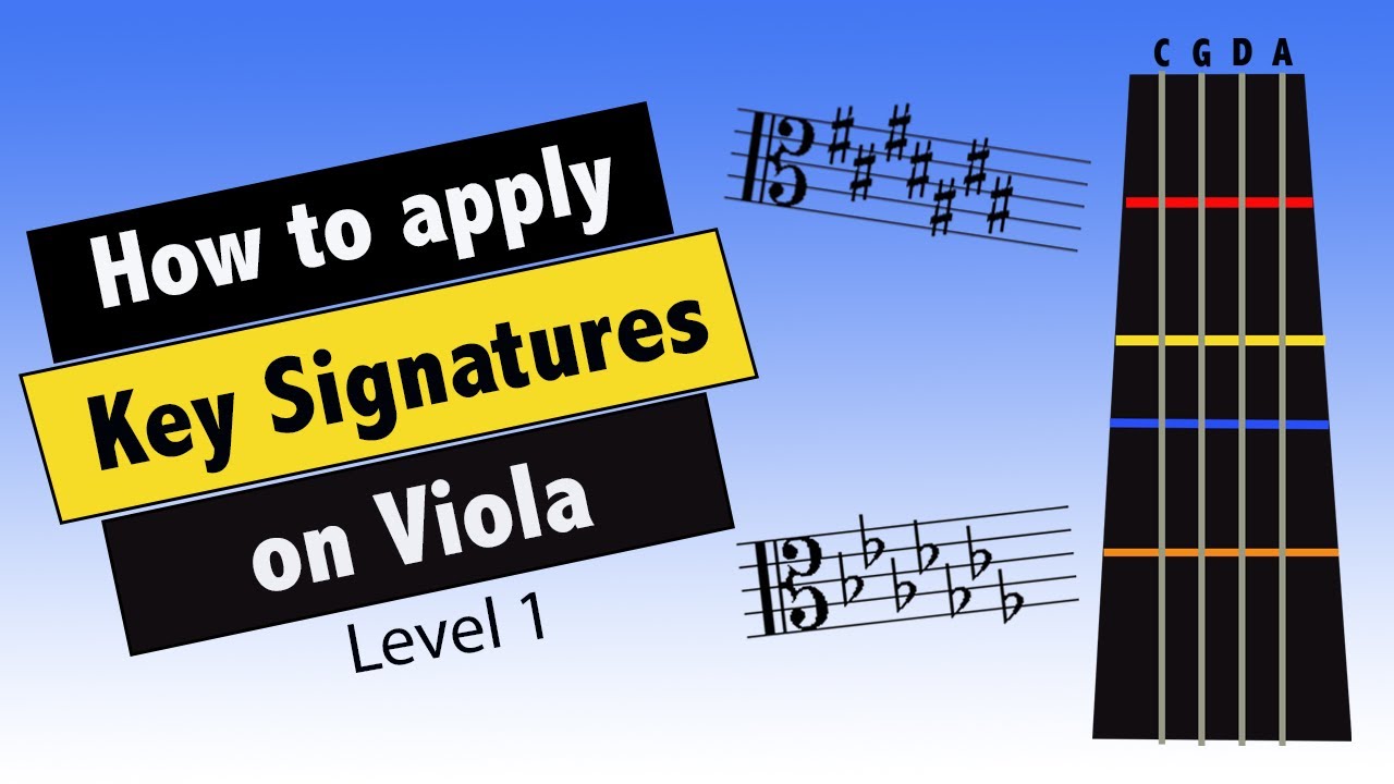 Key Signatures for Viola Level 1