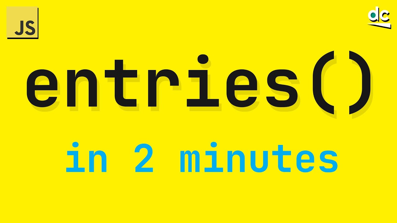 How To Convert Objects Into Arrays - JavaScript Object Entries (In 2 Mins)