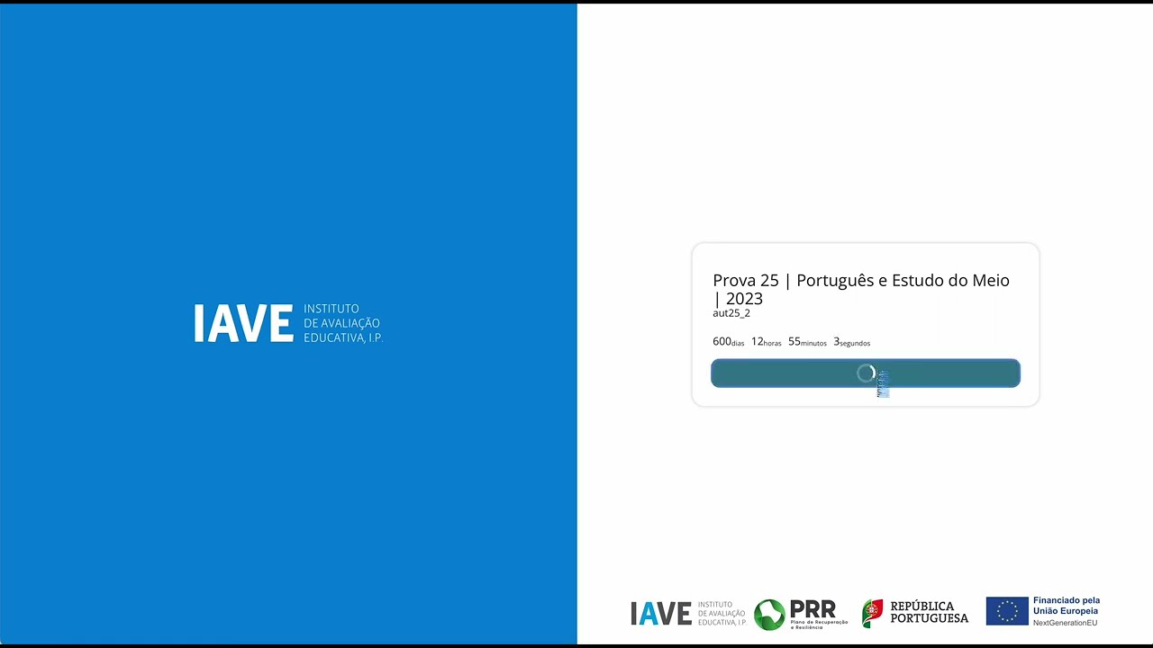 Provas IAVE 2023 - Vídeo explicativo