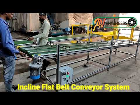 Aluminium Profile Belt Conveyor System - Aluminium Extrusion Flat Belt ...