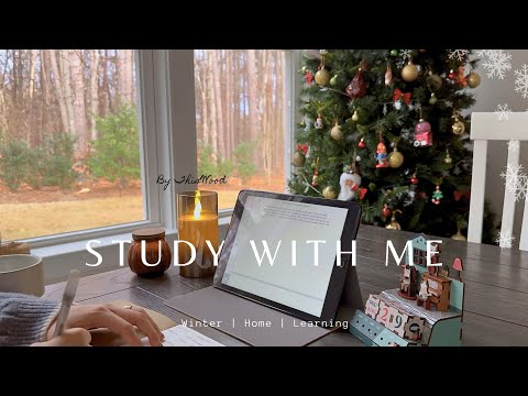 1.5-HOUR STUDY WITH ME / 🎼 Calm Piano Cozy Home / 🪵 Writing and Bonfire Sound / Pomodoro 30-5