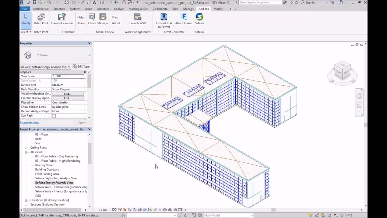 2* Modeling guidelines for Sefaira for Revit