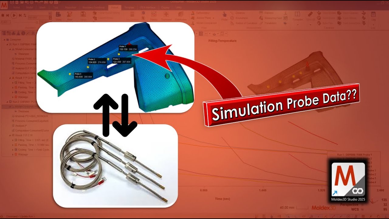How to Probe Molding Simulation Result Data | Advanced Tips & Tricks | Moldex3D Studio 2025
