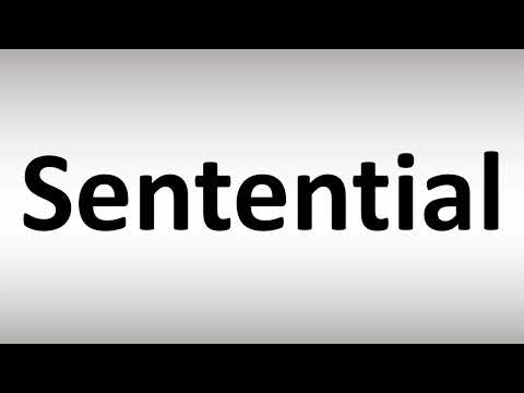 How to Pronounce Sentential