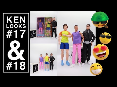 JK Ken Dolls Collection ~ Unbox Ken Looks #17 & #18