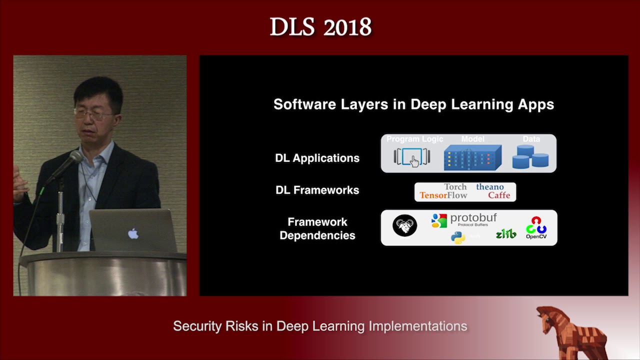 Security Risks in Deep Learning Implementation