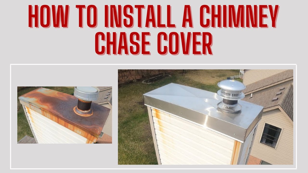 Stainless Steel Chimney Chase Cover Installation by Rockford Chimney Supply