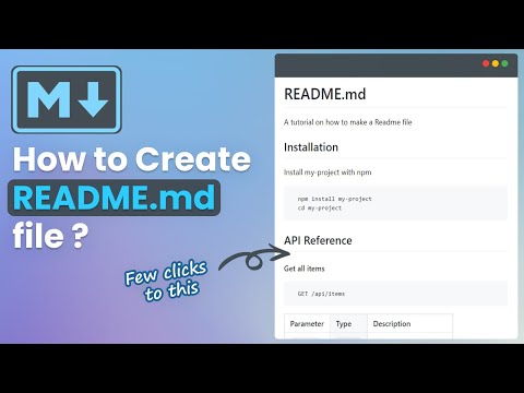 How to make a README.md file? Easiest way!