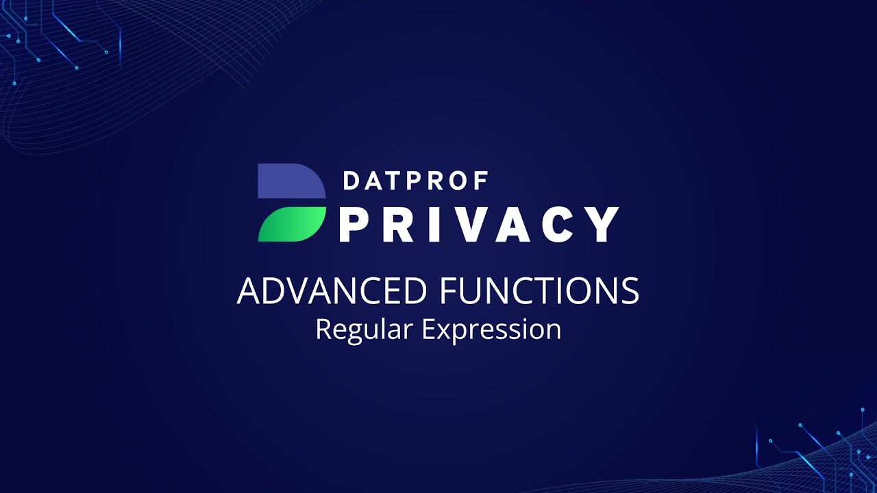 Regex examples for data masking | DATPROF Privacy
