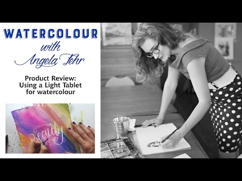 Watercolour Tips: Image Transfers using a Light Tablet