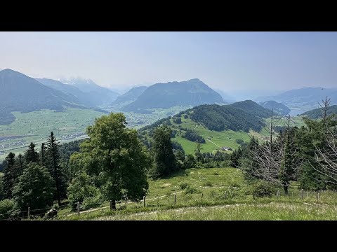 POV Hike on Bürgenstock Trail 🇨🇭 | Forest, Cliffs, and Alpine Views in 4K