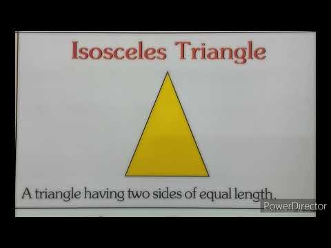 What is isosceles triangle | Definition of Isosceles triangle #Maths #isoscelestriangles #maths