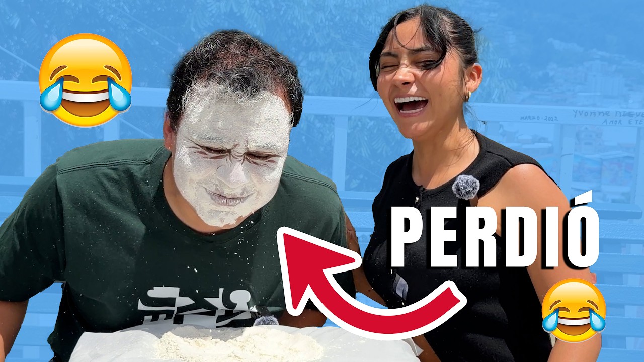 Who knows their partner better? 😂 Flour throw for the loser!