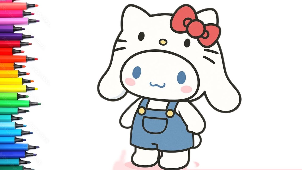 Hello Kitty My Melody Drawing, Painting & Colouring for Kids and Toddlers_ Kids Art | Hello Kitty 