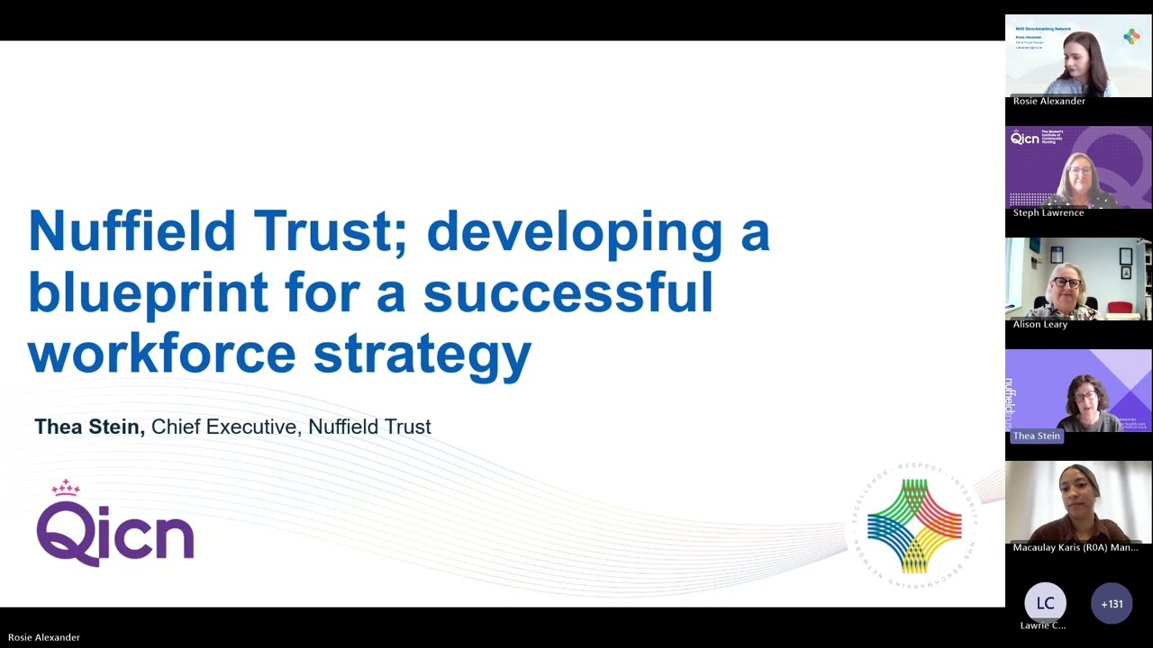 Nuffield Trust - Developing a blueprint for a successful workforce strategy