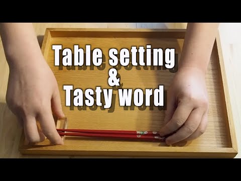 Table setting & Tasty word