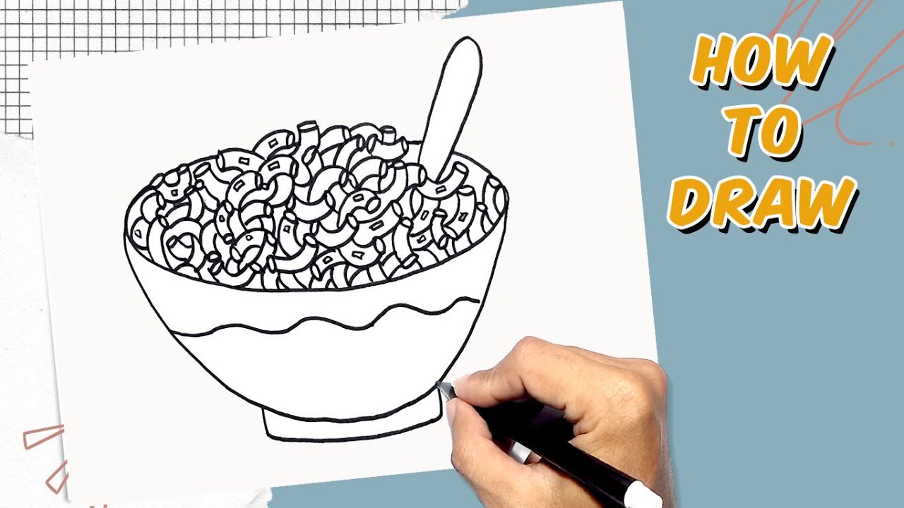 How to Draw Macaroni And Cheese