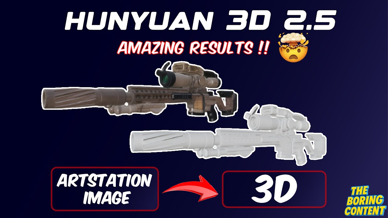 ArtStation Render to 3D with Hunyuan 3D 2.5 – Free AI Tool Test & Review!