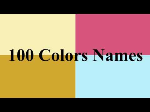 Colours name in English Part 1 | all paint Color name list | palette names
