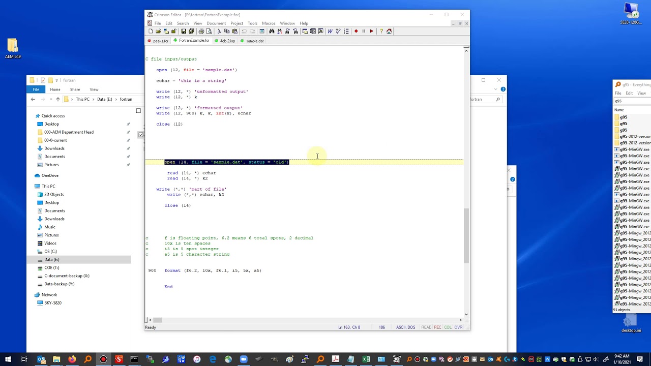 03P peak picking program in fortran