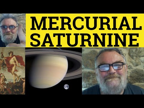 🔵 Saturnine Meaning - Mercurial Definition - Saturnine Examples - Mercurial Explanation - Characters