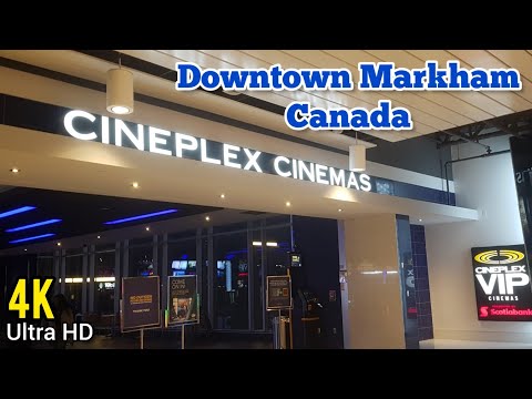 Cineplex Cinemas Downtown Markham Canada | Visit to Markham Downtown Cinema | 4K