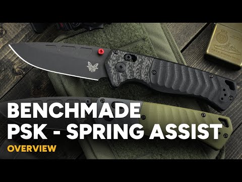 Benchmade 593GY-02 PSK - AXIS Assist - Gray Grivory ELMAX