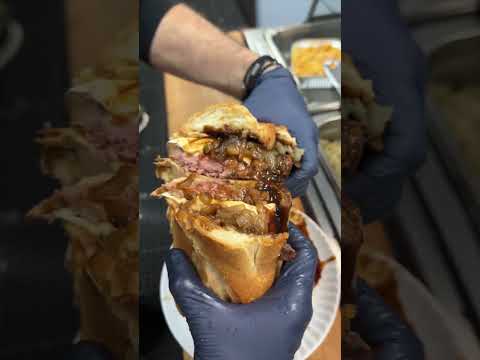 The famous JOHNNY ROAST BEEF HERO from The Original John's Deli in Gravesend, NYC