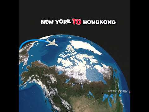 New York to HongKong Flight #newyork #hongkong