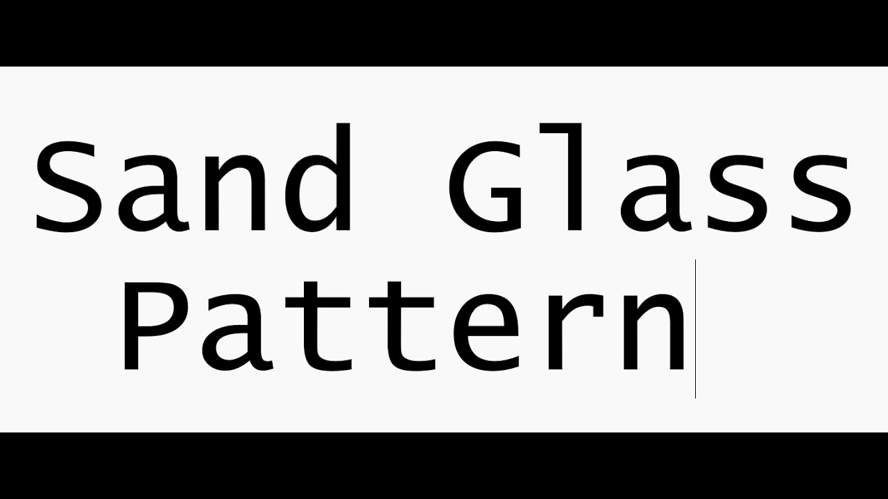 Sand Glass Pattern in Python