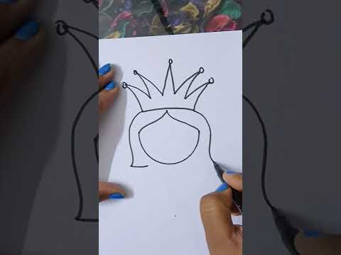 Queen | Queen Drawing | Easy Queen Drawing | How To Draw Queen