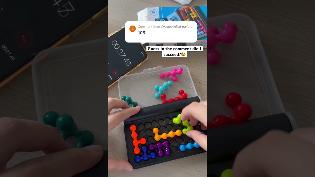 Guess did I succeed?🫢 #iqtest #challenge #toys #boardgames