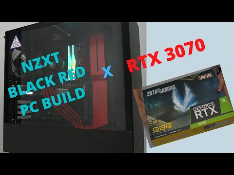 Simple NZXT Black Red PC Build (Featuring Nvidia RTX3070)