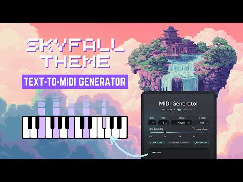SKYFALL: Text-to-MIDI Generation with AudioCipher x Muse AI