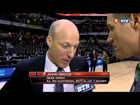 John Groce Intervew - Big Ten Men's Basketball Tournament