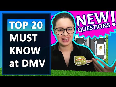 New DMV Questions️ 🔥 Top 20 Must Memorize Questions 🔥 Drivers License Knowledge Test 🔥 DMV Permit