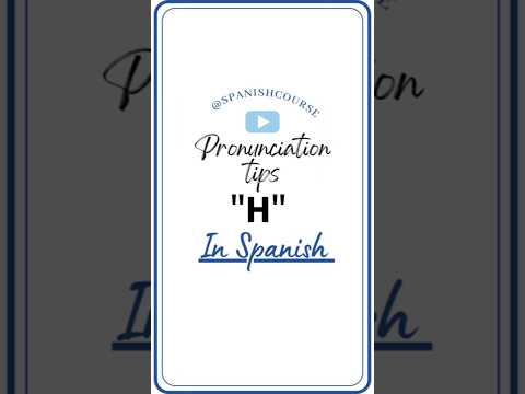 H & CH in Spanish 🇪🇦 - short lesson (read caption) #spanishcourse #spanish #spanishteacher