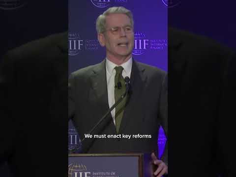 Treasury Sec. Bessent says he wants to restore 'equilibrium' to world financial system