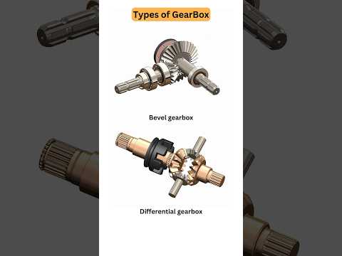 Two Different Gearbox Design???? 1) Bevel Gearbox 2) Differential Gearbox #mechanicaldesign #3dcad #3d