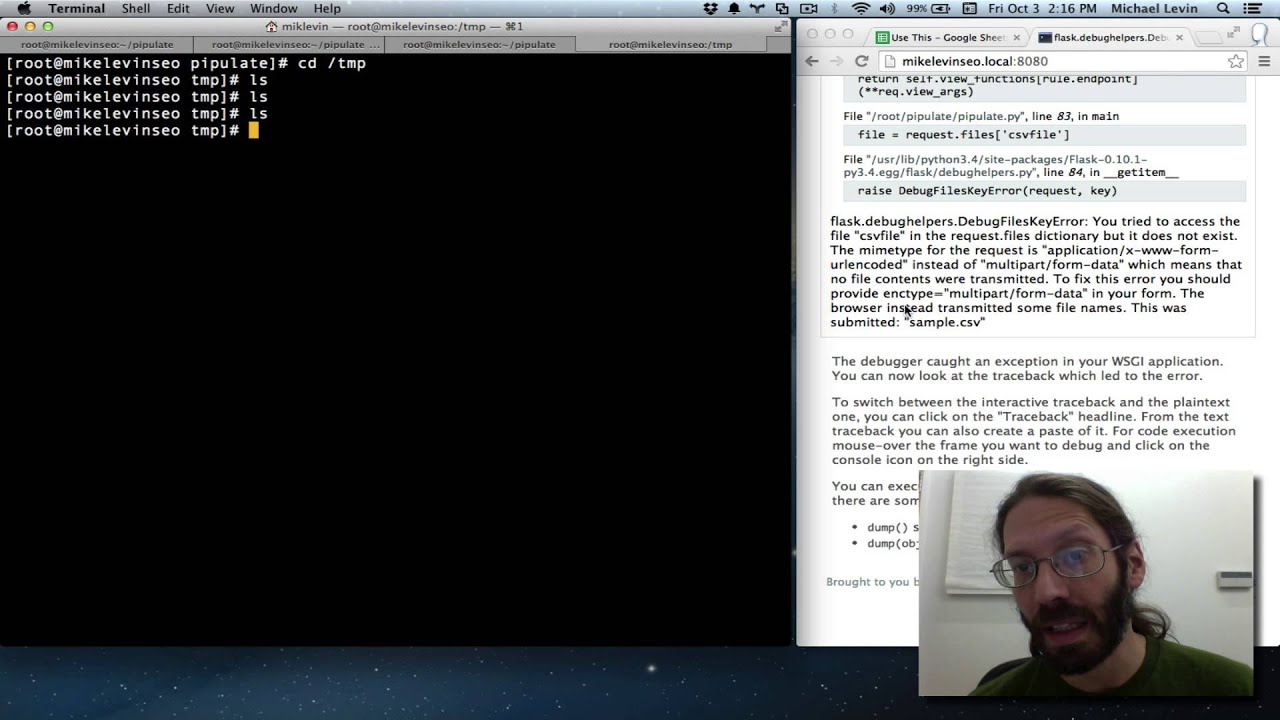 Python Flask File Upload Form Handling