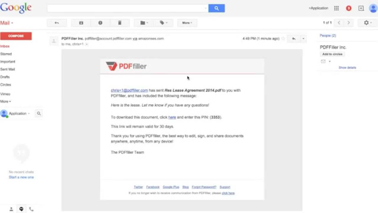 How to Email a Document with PDFfiller