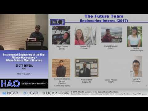 Scott Sewell | HAO | Instrumental Engineering at the High Altitude Observatory