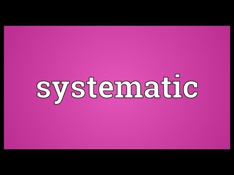 Systematic Meaning