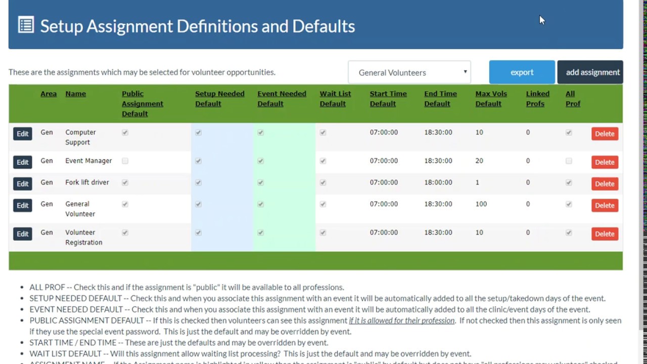 Adding assignment types to your system