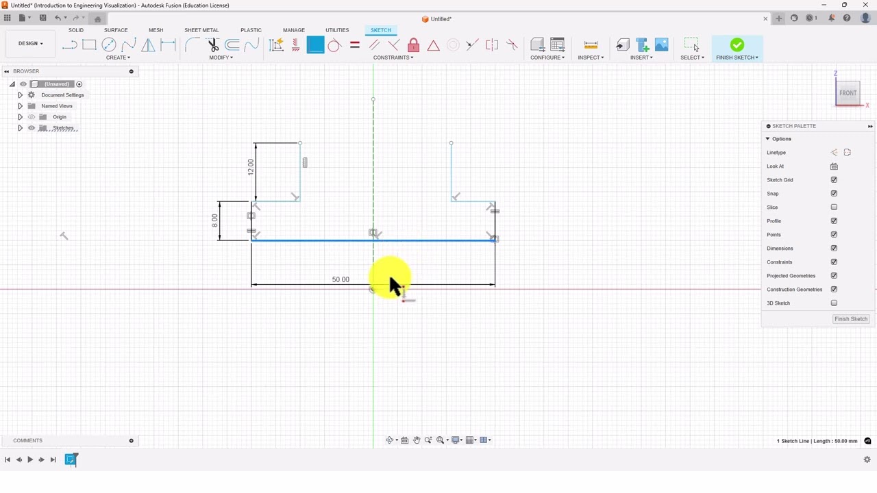 Fusion 360 tutorial - exp 8b - Orthographic projection