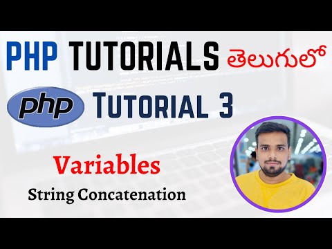 Learn PHP Tutorials in Telugu Lesson 3 What is a Variable String Concatenation - Mind Luster