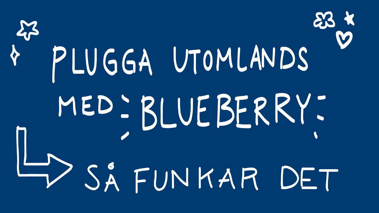 Studera utomlands? Såhär funkar Blueberry