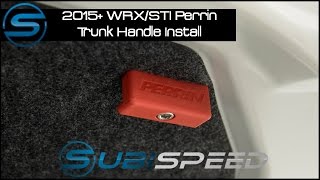 PERRIN Trunk Pull Handle - 2008-2024 Subaru WRX / 2008-2021 STI | SubiSpeed
